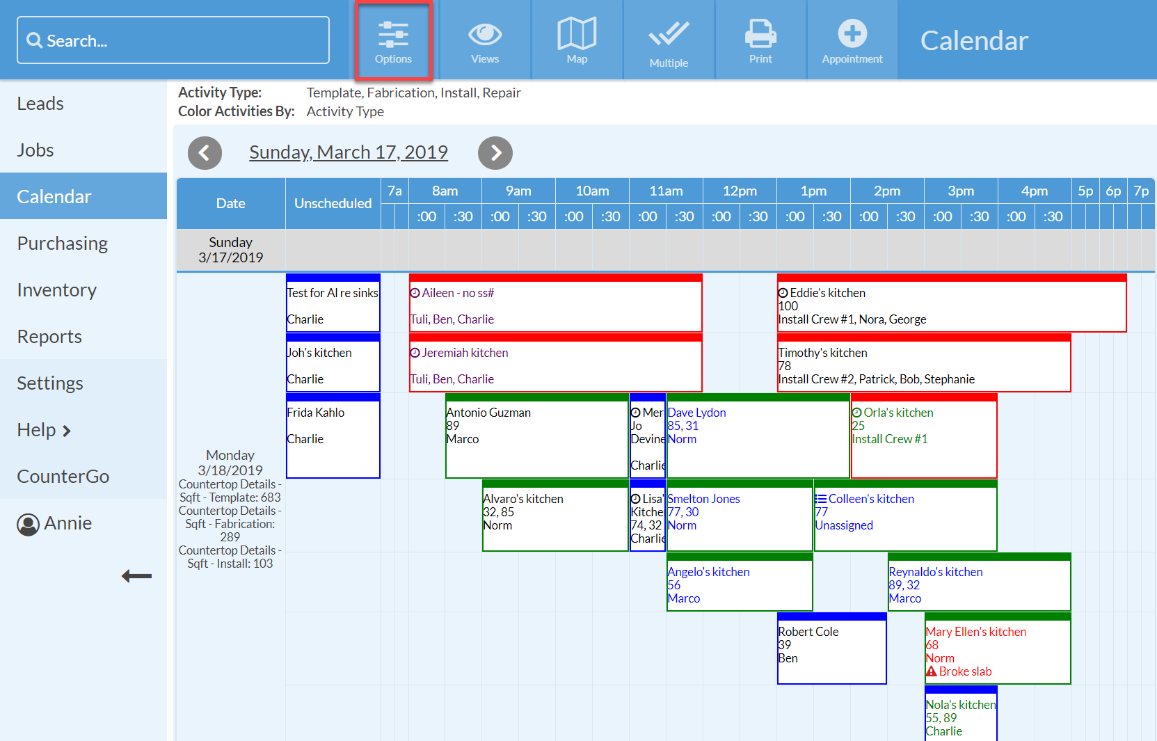 Calendar View: Create Calendars For Individuals